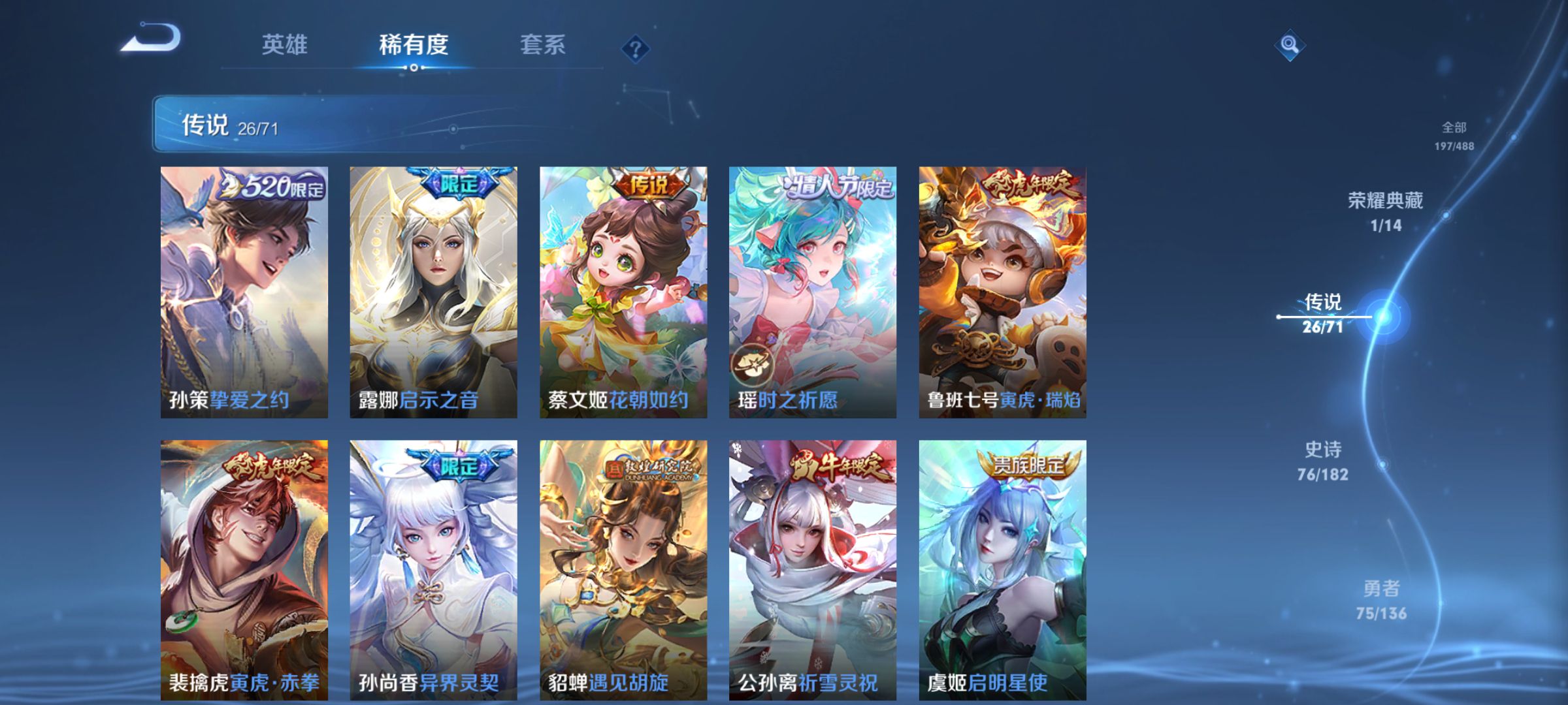 V8#201皮肤‖兔年全限定#时之祈愿#诗剑行#无双飞将#齐天大圣@超值精品女号 / 王者荣耀 / 标题写明区服 / QQ - GG租号