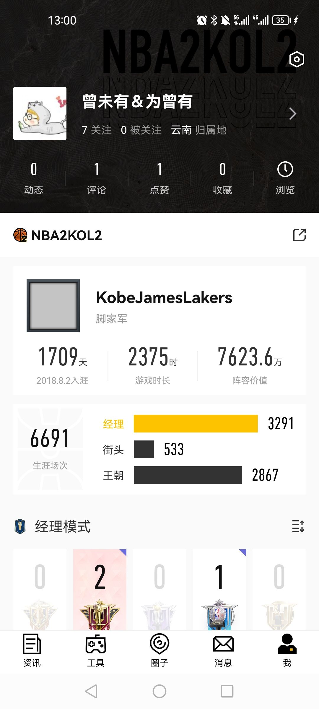 八千万，东契奇，布朗，穆雷！王朝阵容 / NBA2KOL2 / 全区全服 / 全区全服 - GG租号